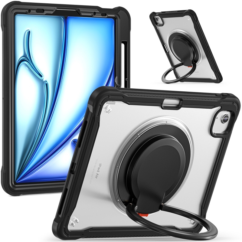 360° หมุนซิลิโคนอ่อนนุ่มป้องกันแหวนจับสําหรับ ipad mini 6 air 4 5 6th pro 10.9 11 13 | Shopee ...