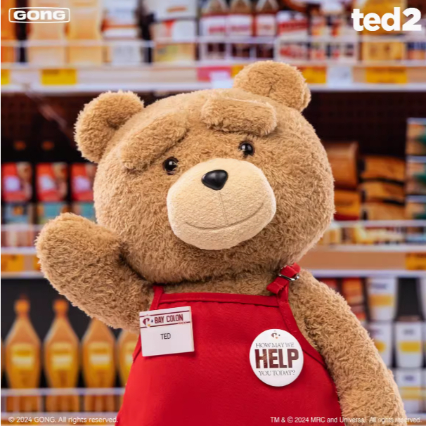 พร้อมสต็อก ของแท้ POPMART Resonance ted2 ตุ๊กตาหมี 1/2 ตุ๊กตาผ้ากํามะหยี่เคลื่อนย้ายได้ 30 ซม. ...