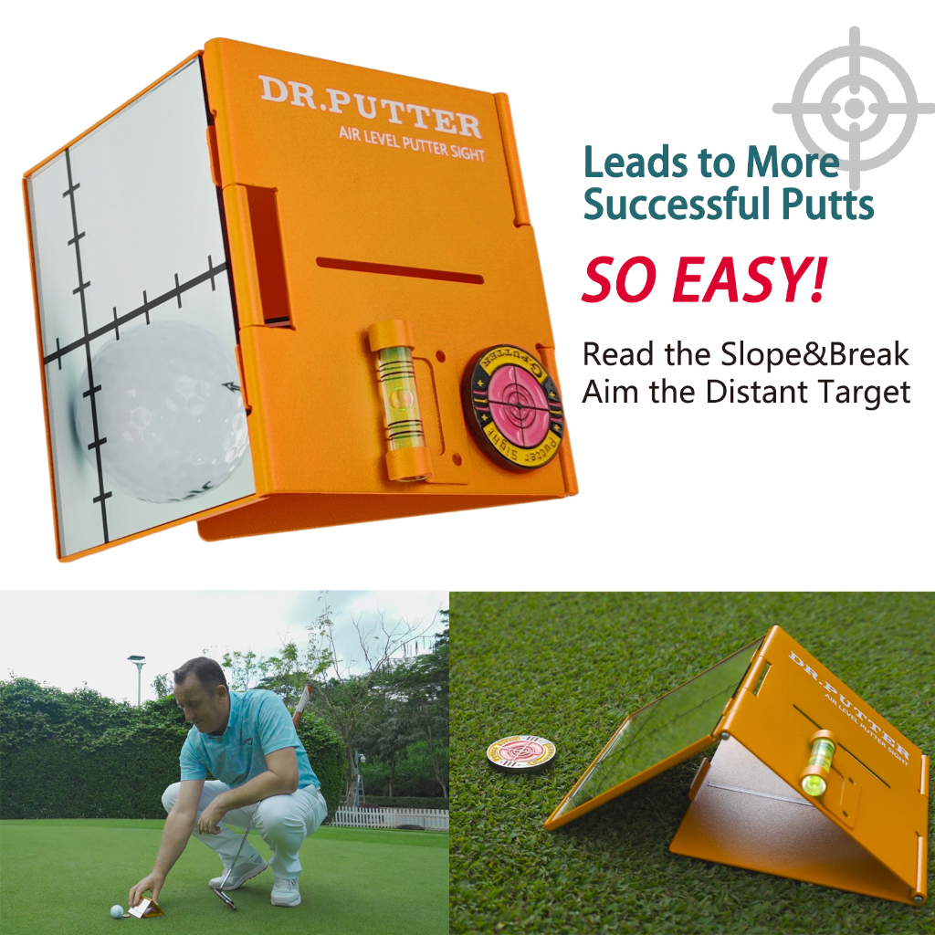 Dr.putter Golf Green Reader Mirror Golf Putting Training Tool อ่านความ ...