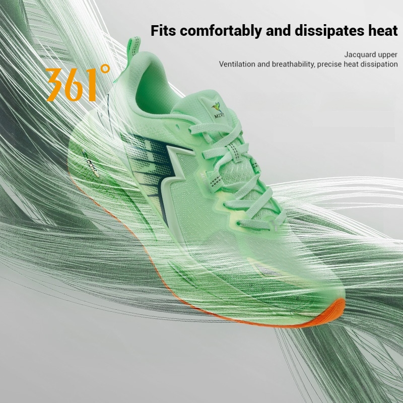 361 Degrees Spire Float รองเท้าวิ่งสำหรับผู้ชายที่กันกระแทกและมั่นคง ...
