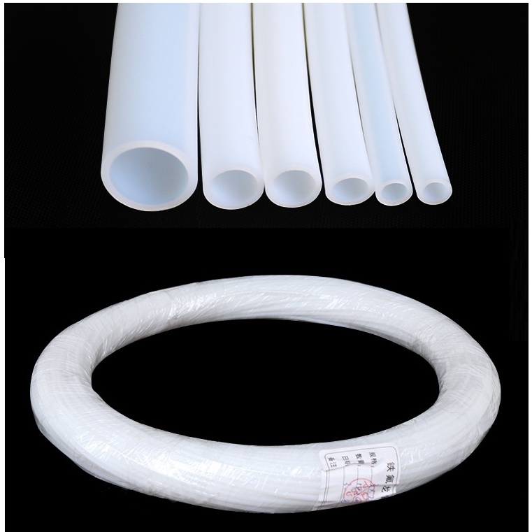 PTFE Tube F46 ฉนวน Capillary 4X6MM ป้องกันความร้อน Transmit ท่อแข็งอุณหภูมิความต้านทานการกัด ...