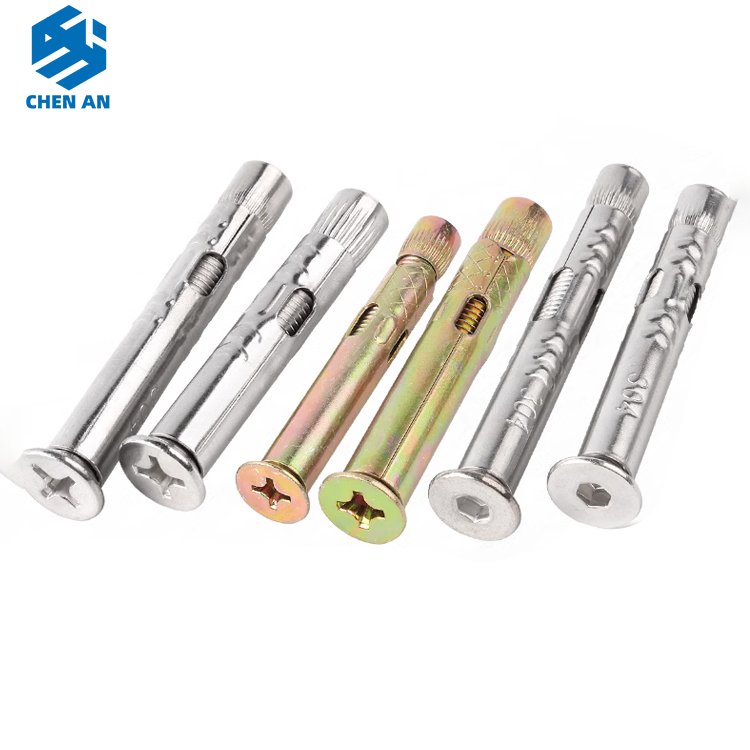 M6 M8 M10 M12 ปกปิดแขน Anchor Wall Plug Hex Nut Head Wedge ด้ายขยายแขน ...
