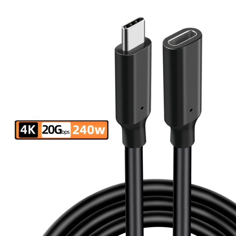 Full-function Type-C ชายหญิงสายต่อ 16-Core Gen2x2 Audio Video สายชาร์จ ...