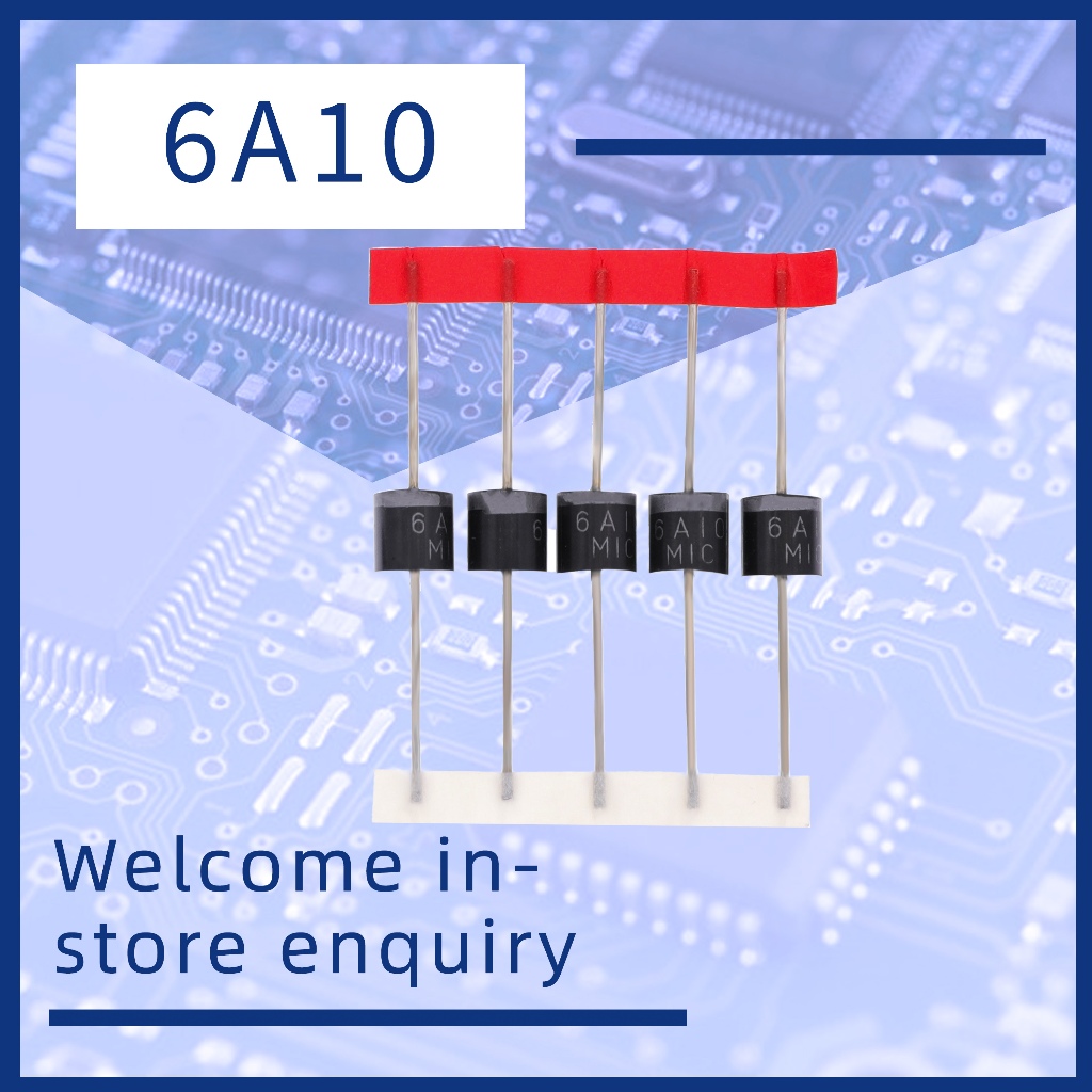 (ส่วนลดจํานวนมาก) 5-50 ชิ้น ไดโอด 6A10 Silicon Rectifier Diode R6 6A ...