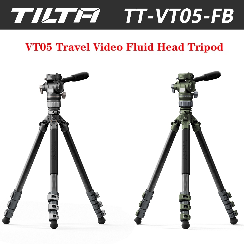 Tilta VT05 คาร์บอนไฟเบอร์ขาตั้งกล้อง TT-VT05-FB แบบพกพา Professional ขาตั้งกล้องสําหรับกล้อง SLR ...
