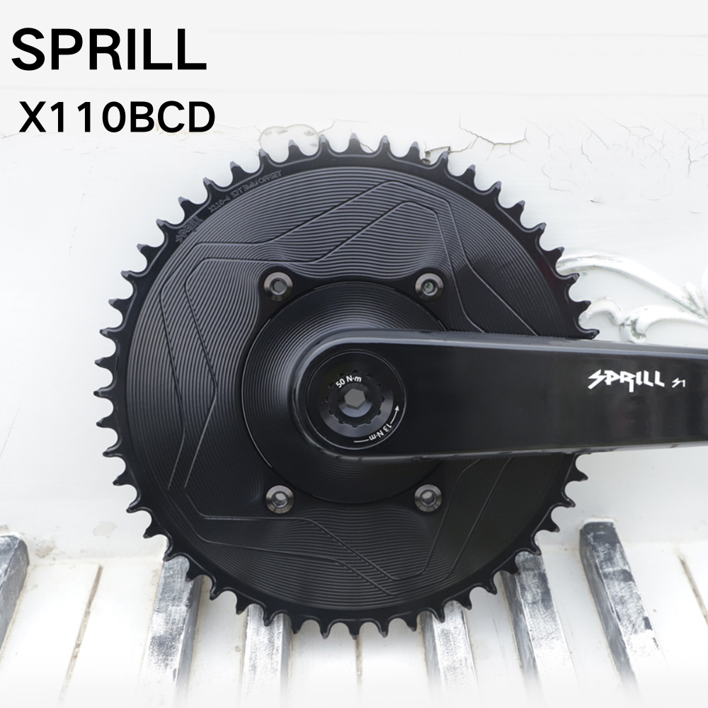 Sprill 3 มม.Outest 110BCD Cassette แผนที่จักรยานดิสก์ X110BCD ปิดดิสก์ ...