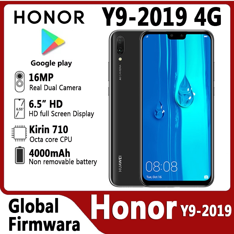 Honor Y9-2019 สมาร์ทโฟน Global Firmware CPU Maisi Qilin 710 กล้องหน้า 6 ...
