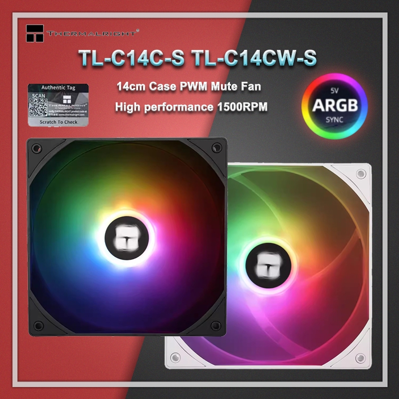 Thermalright TL-C14C-S TL-C14CW-S ARGB CPU พัดลม 140 มม.ประสิทธิภาพสูง ...