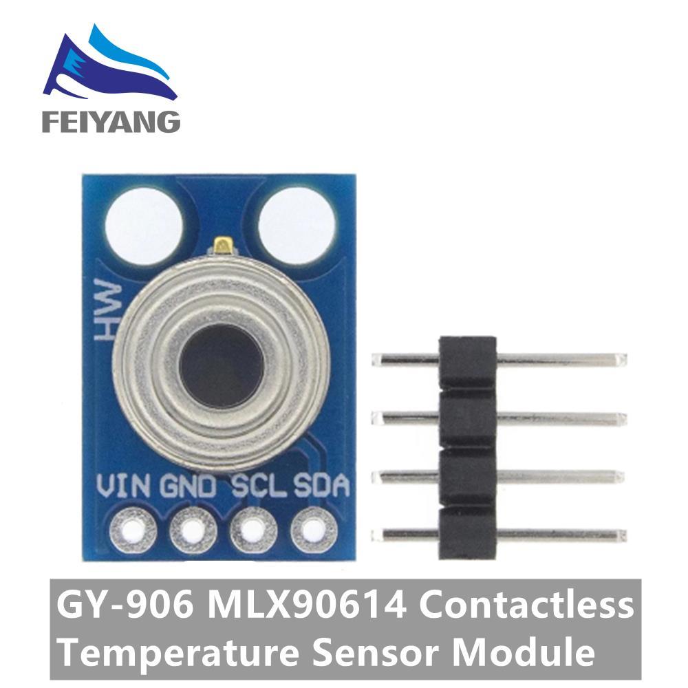 Gy-906 MLX90614ESF ใหม่ MLX90614 โมดูลเซ็นเซอร์อุณหภูมิแบบไร้สัมผัส ...