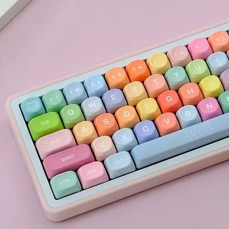 141 คีย์ Gummy Bears Keycaps KOA โปรไฟล์ PBT Dye Sublimation คํา MOA ...