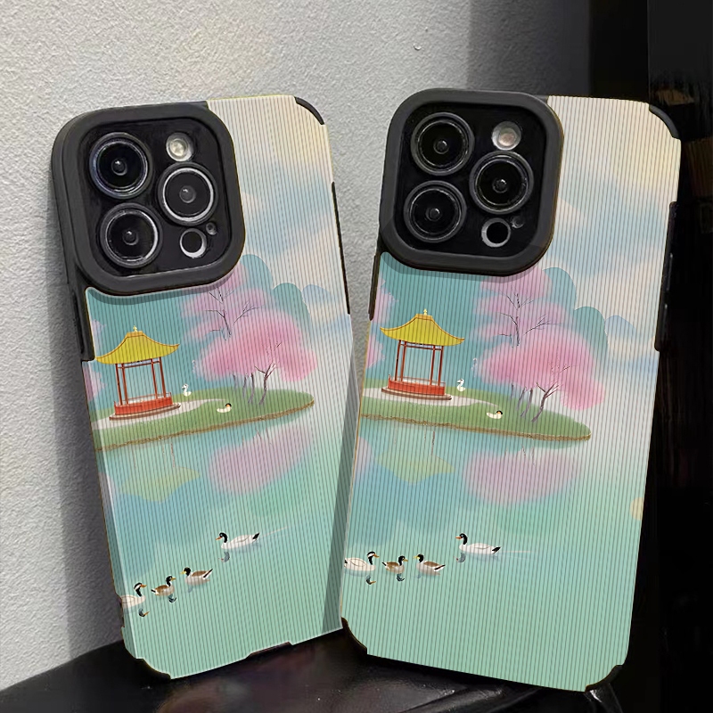 สําหรับเคส iPhone IP15 PRO MAX IP11 IP12 PRO IP7 IPXS MAX Lake Pavilion ...