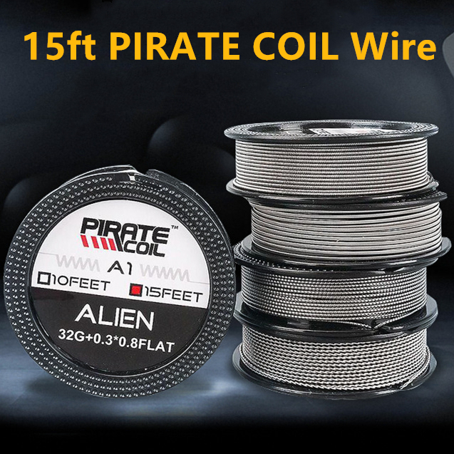 6 ขนาด Pirate Coil A1 ลวด Alien/Tiger/Fuse Clapton Resistance Coil ...