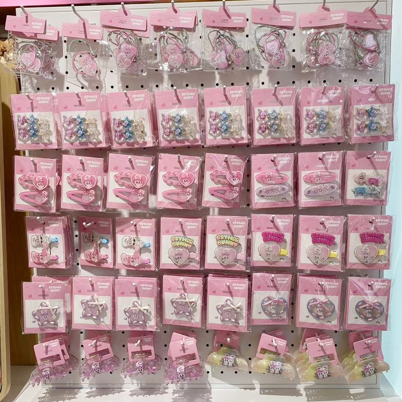 สินค้าที่มีชื่อเสียง miniso esther Bunny Bow กิ๊บติดผม Star กิ๊บติดผม ...