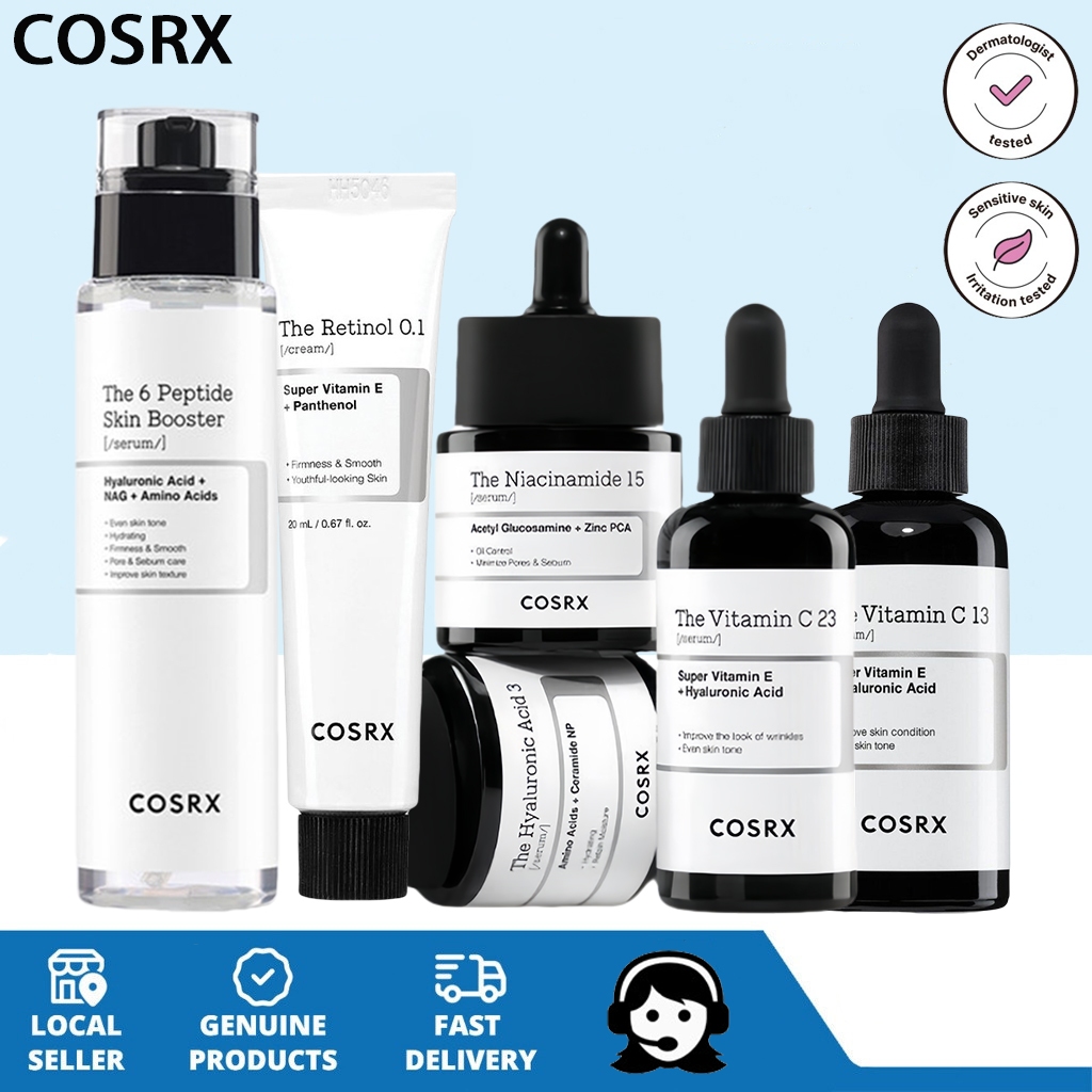 Cosrx 6 Peptide Skin Booster Serum 150ml+COSRX The Niacinamide 15 Serum 20ml+ Vitamin C 23/13 ...