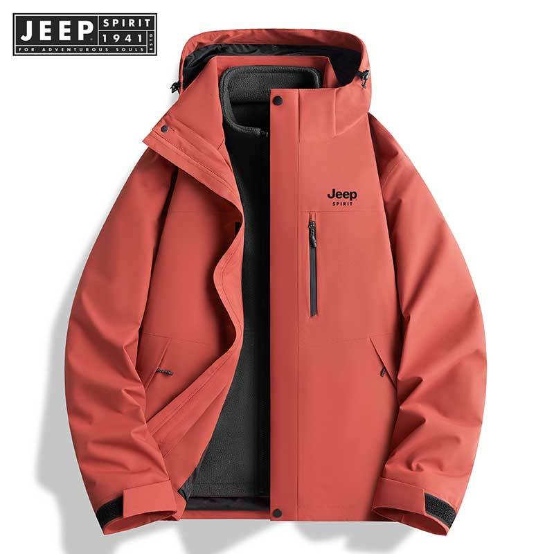 Jeep SPIRIT 1941 ESTD 2024 ฤดูใบไม้ร่วง/ฤดูหนาวใหม่เสื้อฮู้ดแฟชั่นและ ...