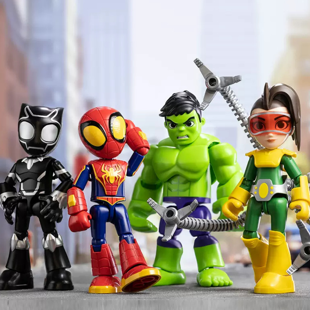 Pluco Building Block Man Marvel Heroes Spider-Man Iron Man Magic ...