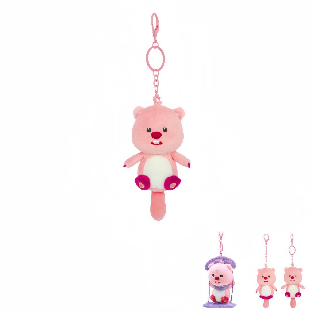 Zanmang Loopy ของเล่นตุ๊กตาจี้ Beaver ตุ๊กตายัดไส้น่ารัก Plushie ตุ๊กตา ...