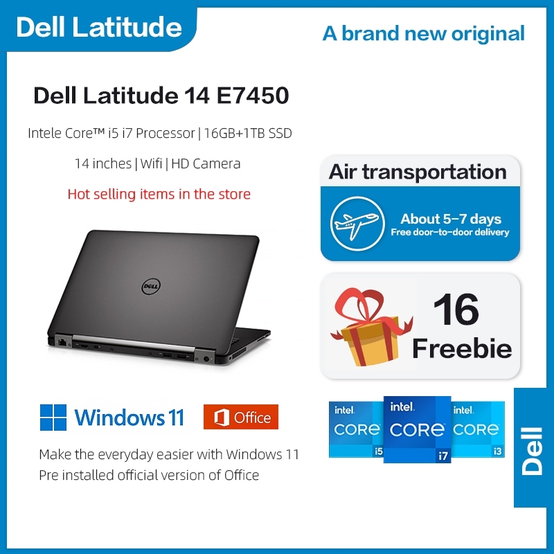 【Dell Laptop】Dell Latitude E7450/14.1in/Core i7/16GB memory/512GB SSD/laptop brand new original ...