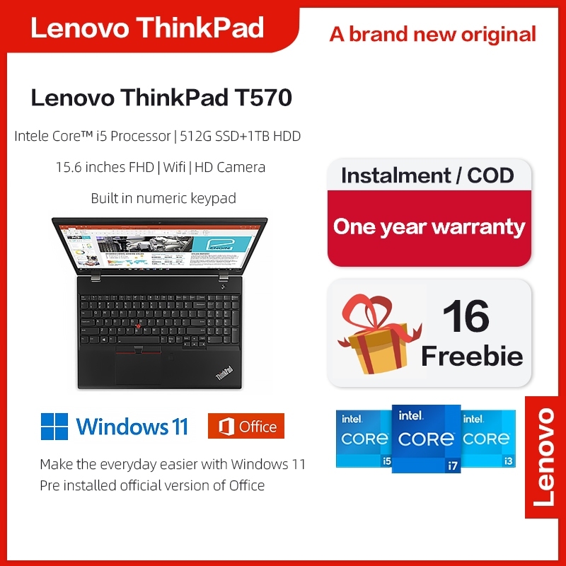 【Lenovo Laptop】Lenovo ThinkPad T560 T570/15.6in FHD/Built in numeric ...