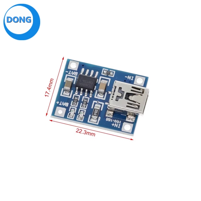 Tp4056 MINI USB 5V 1A 18650 แบตเตอรี่ลิเธียมโมดูลชาร์จบอร์ด | Shopee Thailand