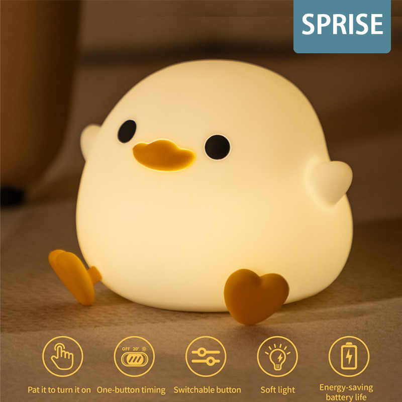 Sprise DUCK Touchlight LED Night Light แบบพกพา Mini น่ารัก Study อ่าน ...