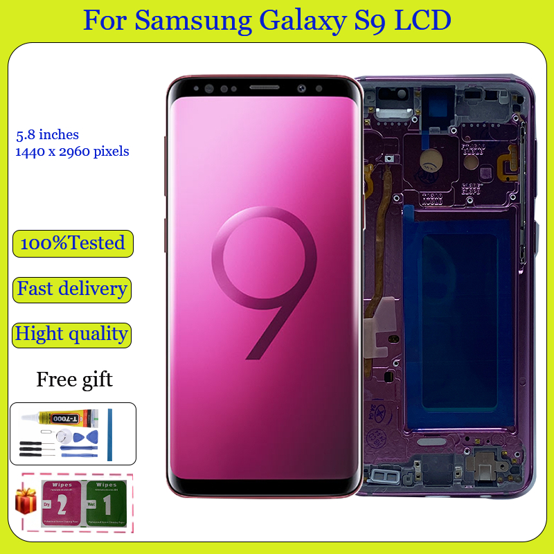 Original AMOLED สําหรับ Samsung Galaxy S8 G950/Galaxy S9 G960 จอแสดงผล ...