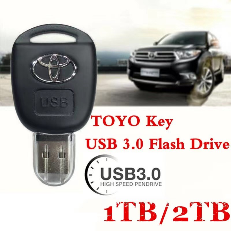 รายชื่อใหม่! แฟลชไดรฟ์ USB3.0Toyota Car Key Memory Stick Storage Real ...