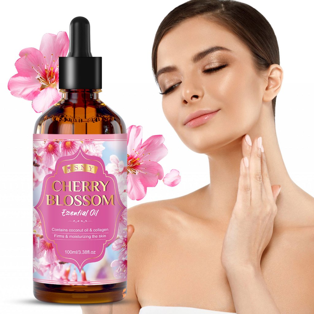 Cherry Blossom Body Essential Oil100ml. บํารุงและซ่อมแซมปรับสีผิวให้ ...