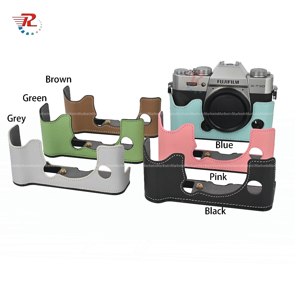 คลาสสิกหนังกล้องครึ่งสําหรับ Fujifilm XT30II XT30 Mark II X-T30 XT20 X ...