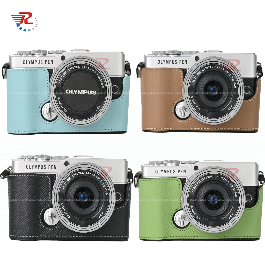 กระเป๋ากล้องหนังคลาสสิกครึ่งเคสสําหรับกล้อง Olympus EP7 | Shopee Thailand