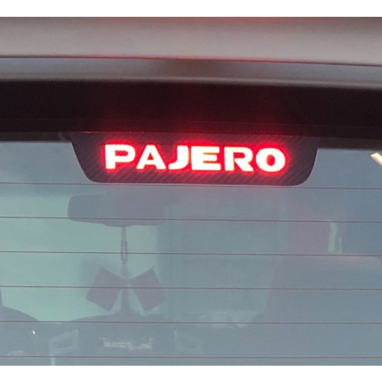 Mitsubishi Pajero เบรคสติกเกอร์ด้านหลังสูงเบรค Pad สติกเกอร์โลโก้ ...