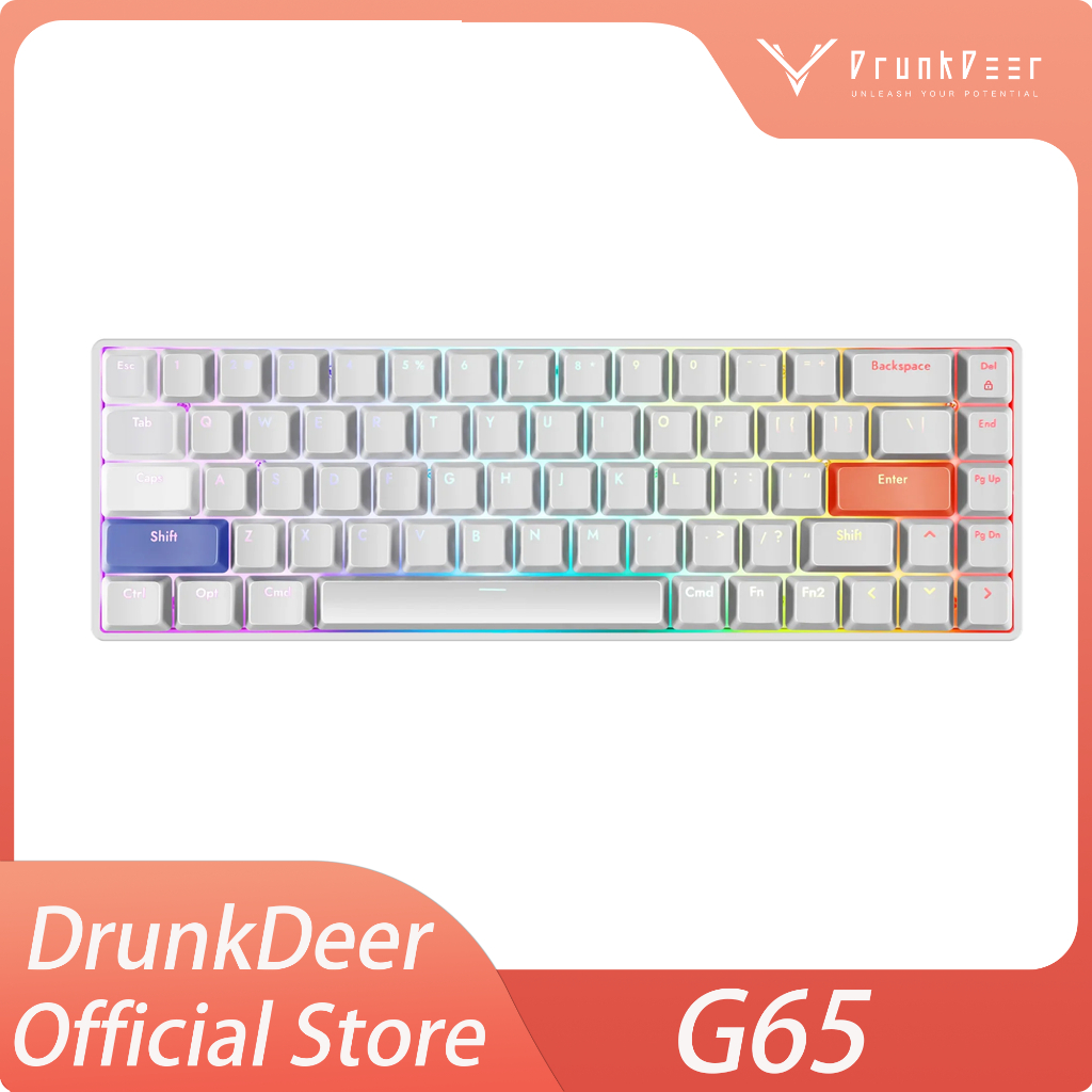 Drunkdeer G65 Rapid Trigger Mechanical Keyboard สวิตช์แม่เหล็ก ABS Keycap OEM Gaming Keyboard ...