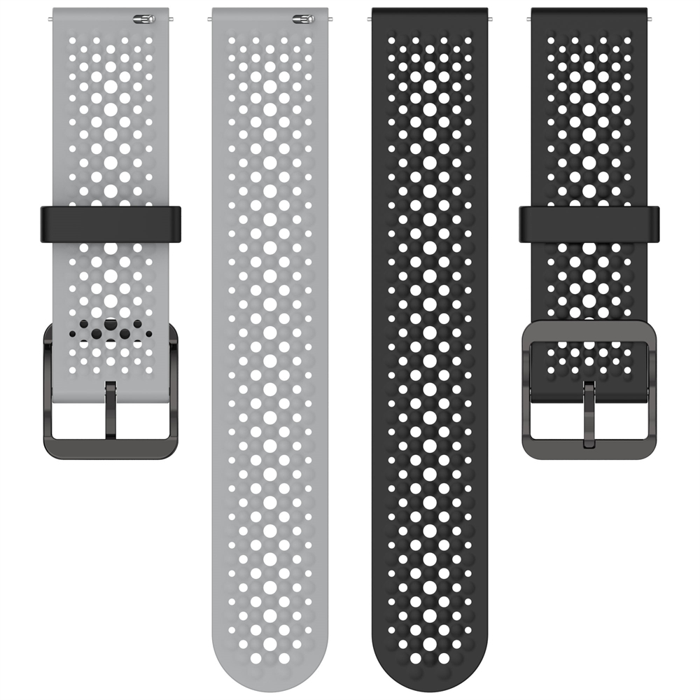 20 มม.22 มม.Universal Dual สีสําหรับ Huawei Watch GT GT2 GT3 ซิลิโคนเหลว breathable hole band ...