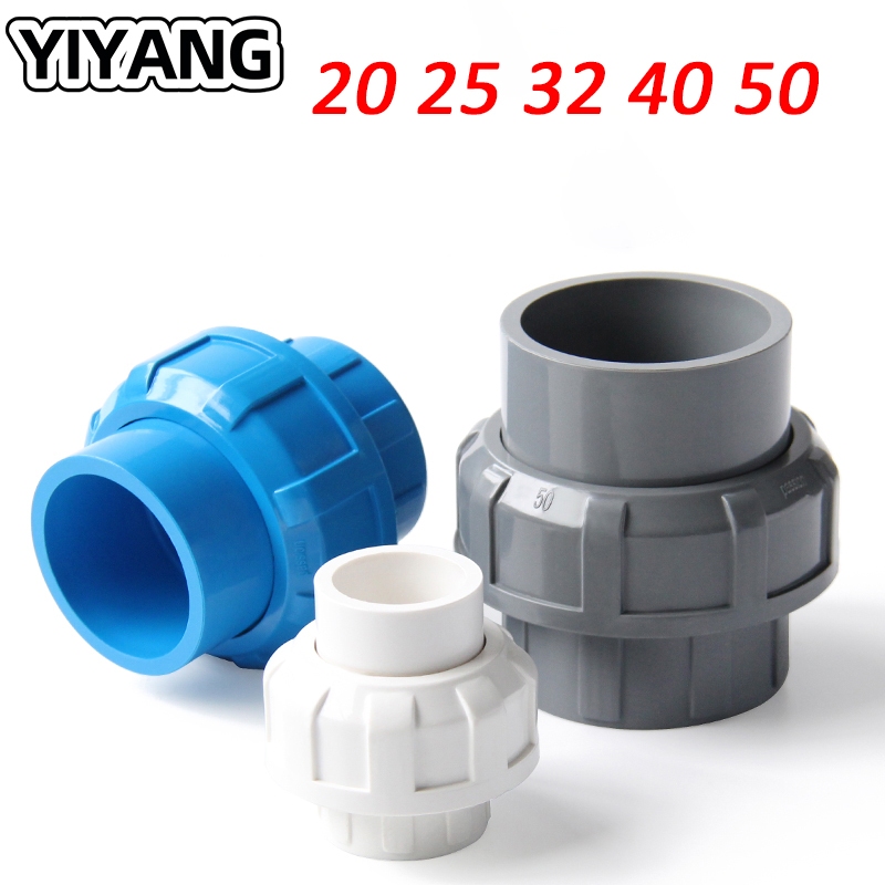 (1pcS) Pvc Union Connector อุปกรณ์ท่อน้ํา 20 มม.25 มม.32 มม.40 มม.50 ...