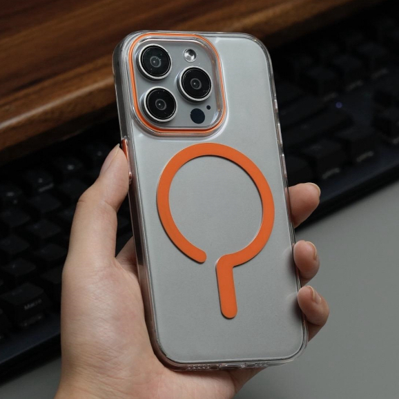 【Transparent Pc hard case/Orange】เคส compatible for iphone 13 14 15 16 ...