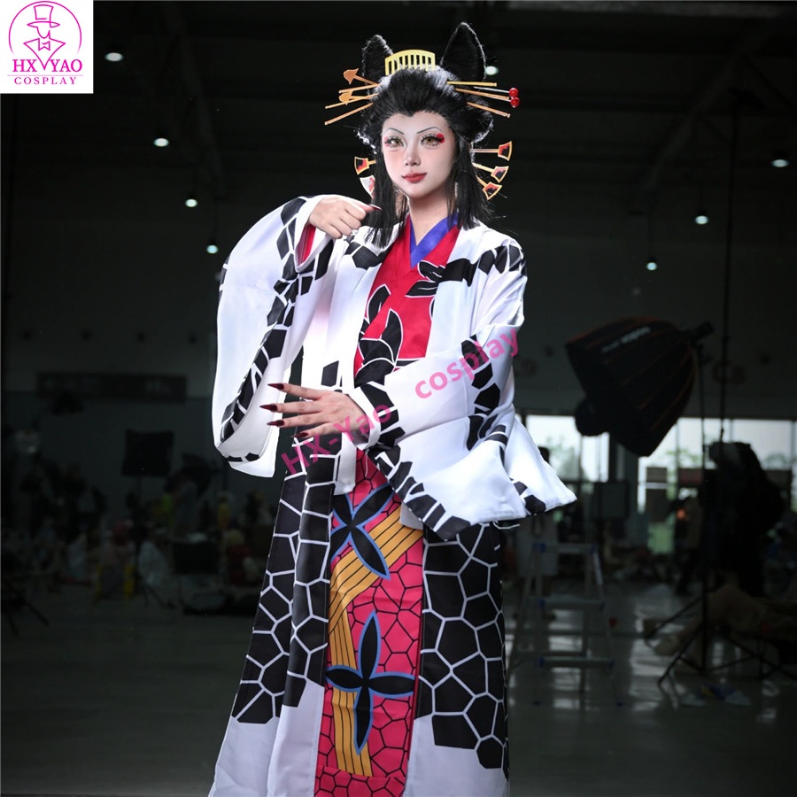 Daki cos Demon Kimetsu no Yaiba: Yuukaku-hen คอสเพลย์อะนิเมะแสดงเครื่องแต่งกาย | Shopee Thailand