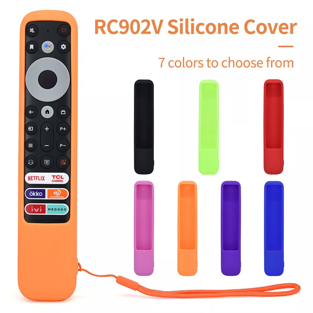 ซิลิโคนรีโมทคอนโทรลสําหรับ TCL TV RC902V FMR1 FAR1 Protector Sleeve ...