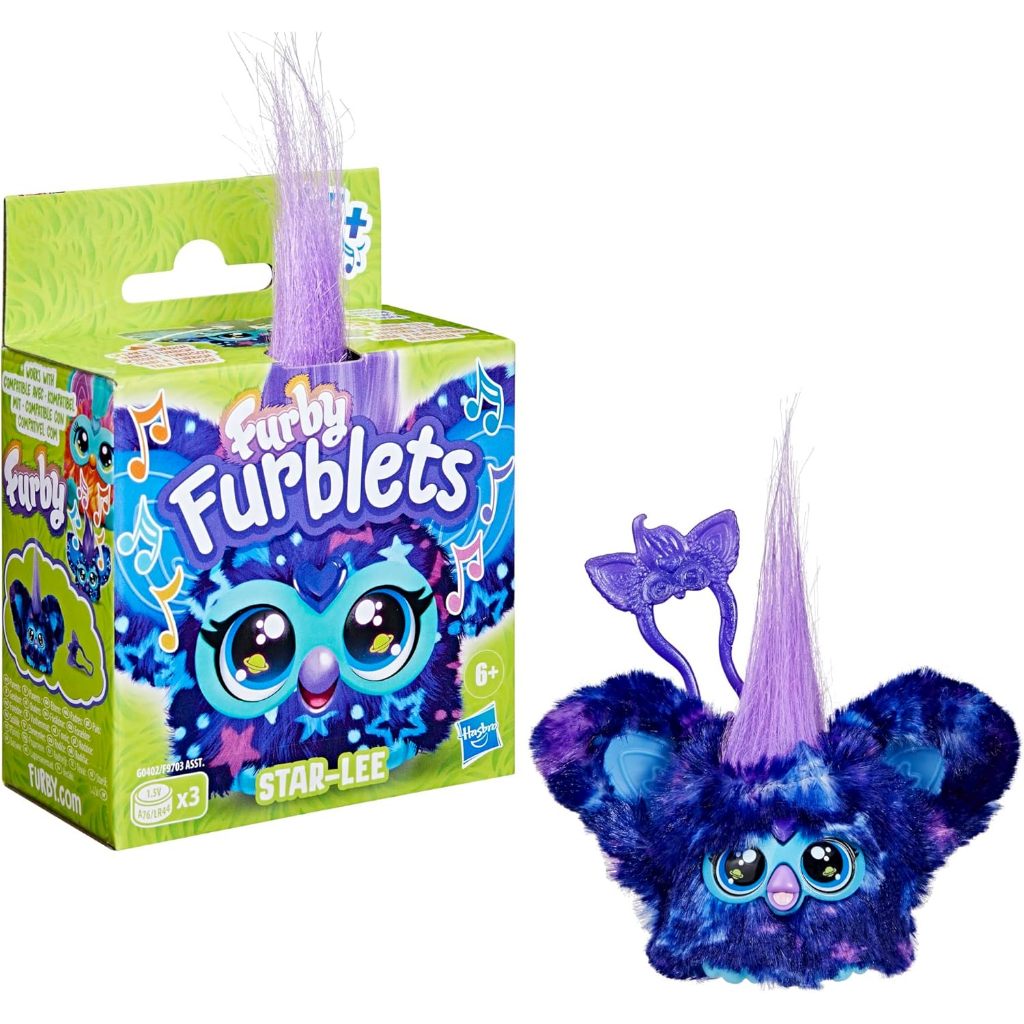 Furby Furblets Star-Lee Mini Friend, 45+ Sounds & Music, Speaks Only ...