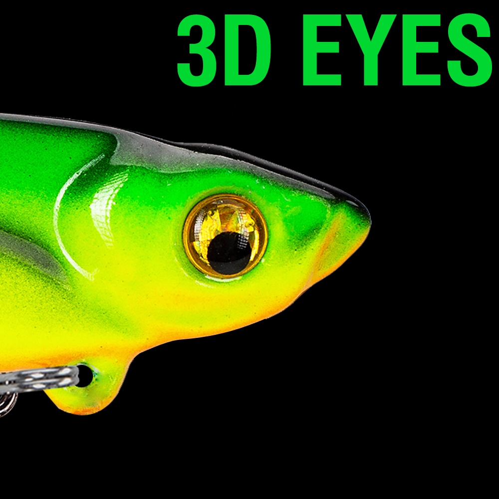 3.5g/5g/7g/10g/14g/17g Spinner ช้อน Swimbait โลหะที่มีสีสัน VIB Lure Double Treble Hooks Sinking ...