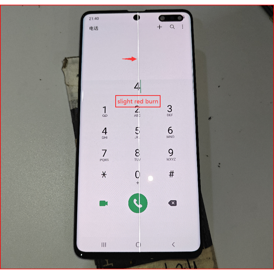 6.7 จอแสดงผล LCD พร้อม dot line รอยขีดข่วนเหมาะสําหรับ SAMSUNG S10 5G ...