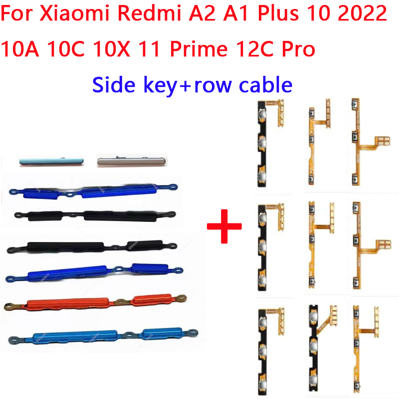เปิดปิดสวิตช์ปิดเสียงปุ่มควบคุม Flex สําหรับ XiaoMi Redmi A2 A1 Plus 10 ...