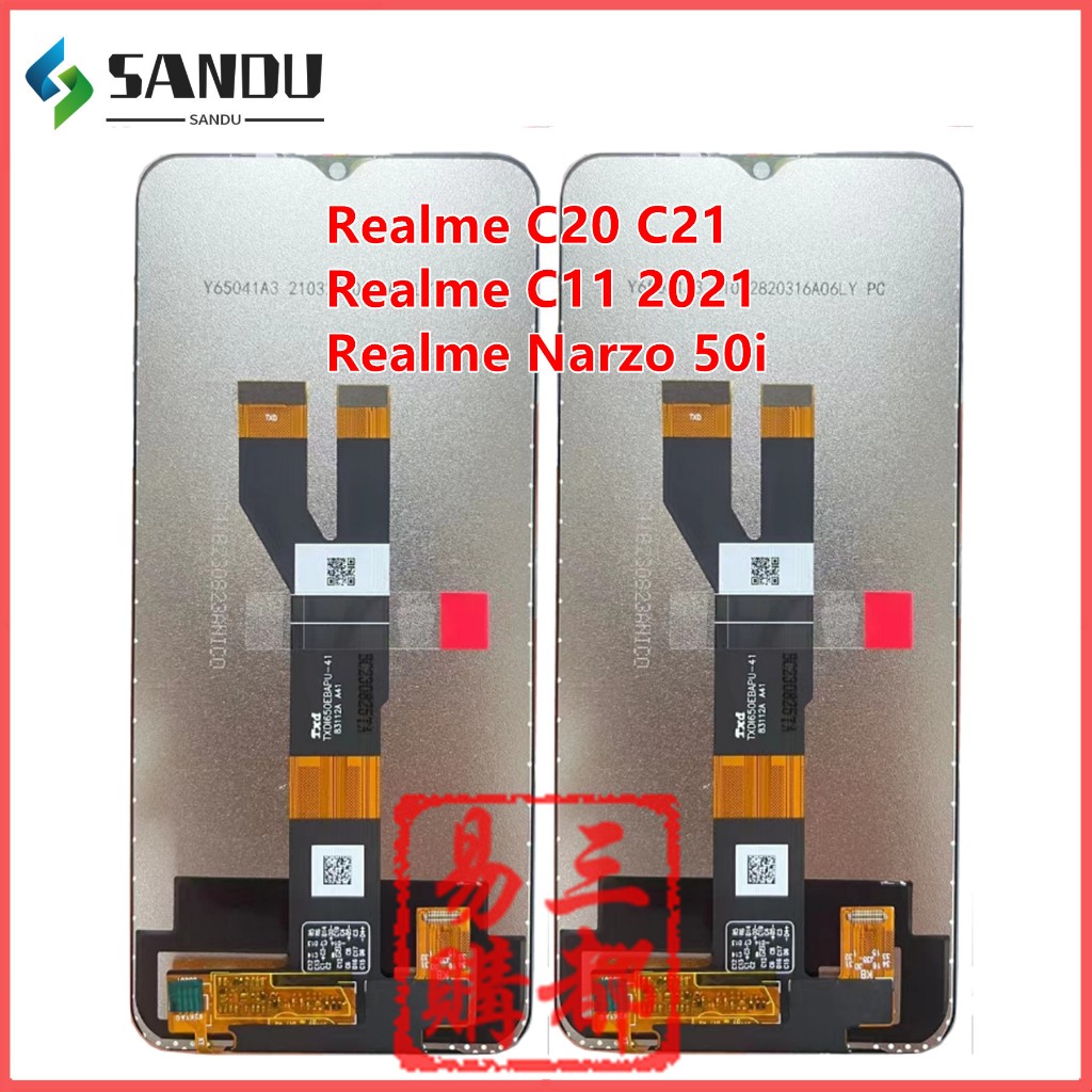 เหมาะสําหรับrealme Realme C20 C21 C11 2021 Narzo 50iชุดหน้าจอLCDจอแสดงผลLCD | Shopee Thailand