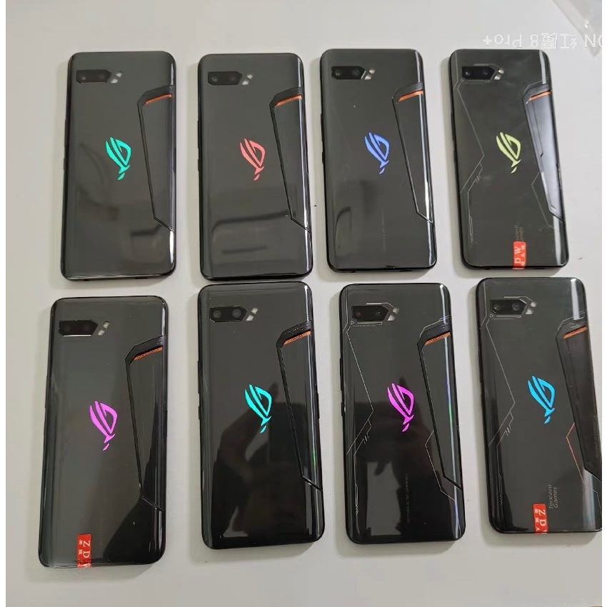 โทรศัพท์สําหรับเล่นเกม Asus Rog 2 Rog2 มือสองดั้งเดิม 128GB Global Rom โทรศัพท์เกมใหม่ 95% ...