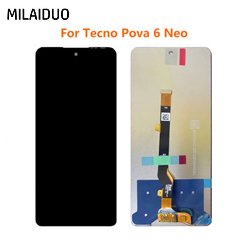 สําหรับ Tecno Pova 6 Neo จอแสดงผล LCD Touch Screen Digitizer Assembly ...