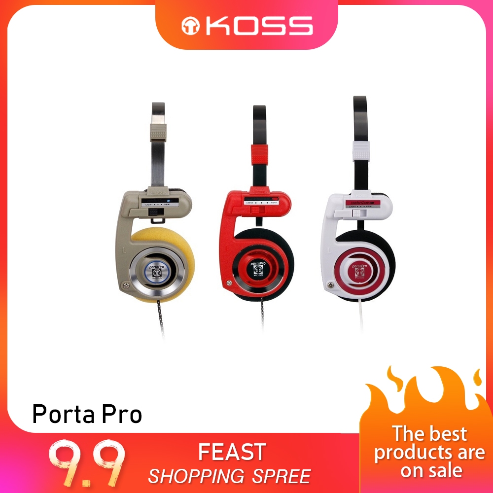 Koss PP แบบพกพา คุณภาพสูง แฟชั่น กีฬา เบสหนัก HIFI Porta Pro | Shopee Thailand
