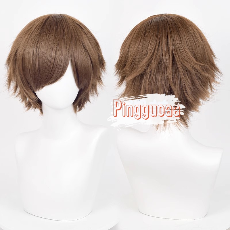 【Manmei】30CM Universal Fluffy Upturned Short Wig Practice Hand Heat ...