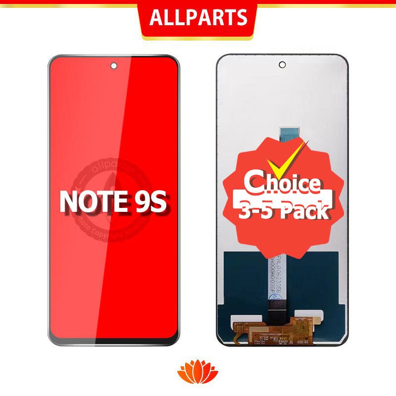 ALLPARTS [3/5/10แพ็ค] ขายส่งยกลัง จอ สำหรับ Xiaomi Redmi Note 9S Note9 ...