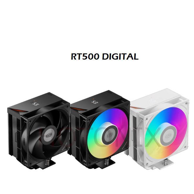 Pccooler RT500 DIGITAL CPU air cooler single tower 5 ท่อความร้อน 245W ...