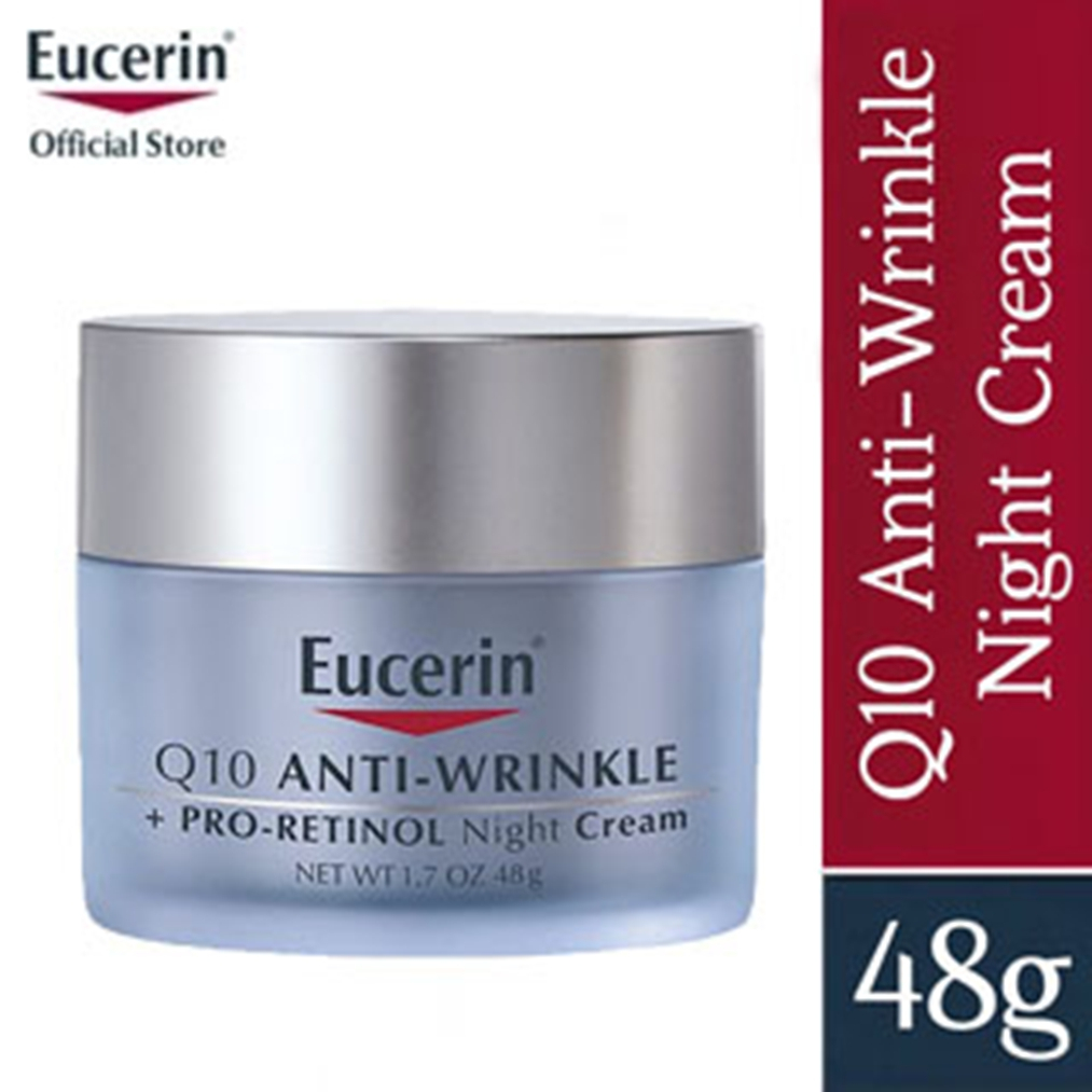 Eucerin Q10 Retinol Night Cream 48g ลดเลือนริ้วรอยลึก ช่วยให้ผิวนุ่ม ...