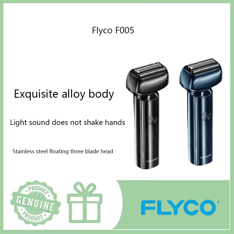 FLYCO F005 men's retro style electric shaver with exquisite alloy body | Shopee Thailand